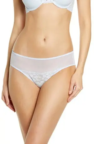 Natori Cherry Blossom Lace Briefs Pearl Blue