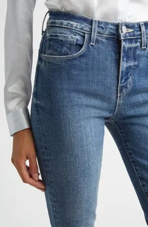 L'Agence Ruth High-waist Straight-leg Jeans