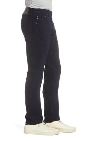 Ag Tellis Sueded Stretch Sateen Slim Leg Pants - Rich Navy