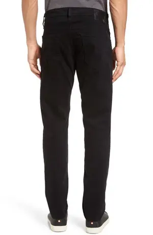 Ag Tellis Sueded Stretch Sateen Slim Leg Pants - Super Black