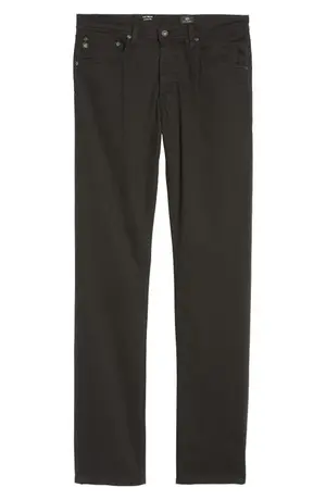 Ag Tellis Sueded Stretch Sateen Slim Leg Pants - Super Black