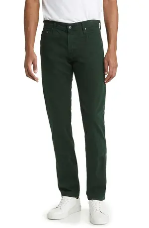 Ag Tellis Sueded Stretch Sateen Slim Leg Pants Village Pine