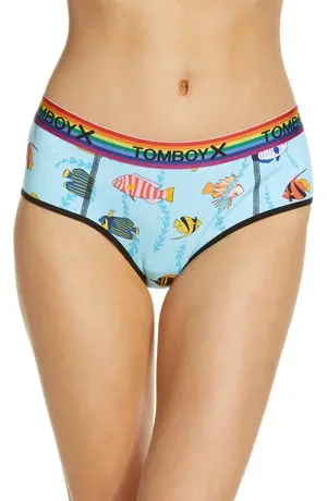 TOMBOYX Hipster Briefs Aquarium Print