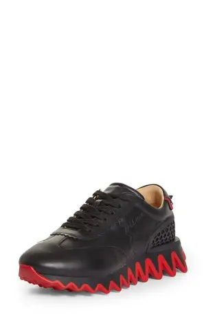 CHRISTIAN LOUBOUTIN Loubishark Low Top Sneaker - Black