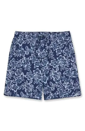 FAIR HARBOR Anchor Swim Trunks - Navy Botanical