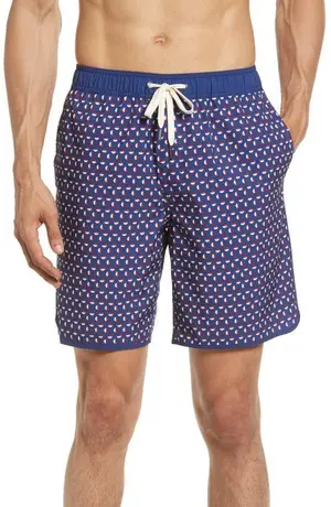 FAIR HARBOR Anchor Swim Trunks Navy Sandpiper