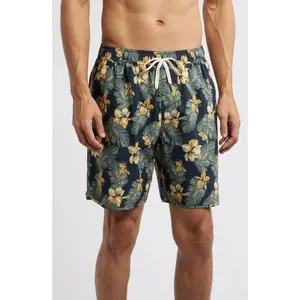FAIR HARBOR Anchor Swim Trunks Olive