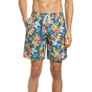 FAIR HARBOR Anchor Swim Trunks Yellow Tropics