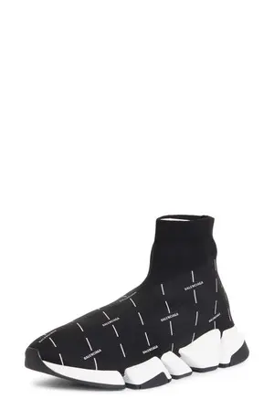 Balenciaga Speed Lt 2.0 Knit Slip-On Noir/ecru