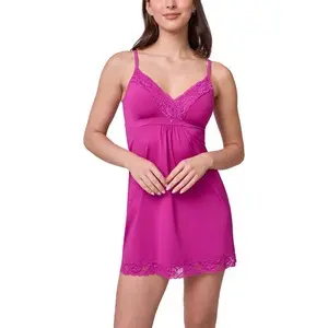 MONTELLE INTIMATES Lace Bust Support Chemise - Passion Fruit