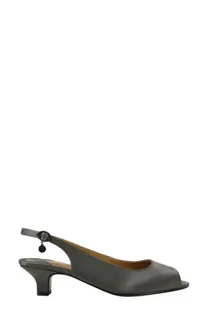J. Reneé Jenvey Slingback Sandal - Dark Gray