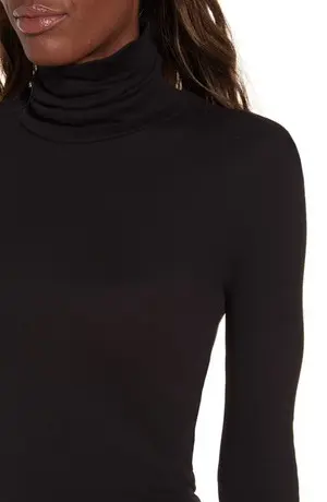 Splendid Classic Turtleneck - Black