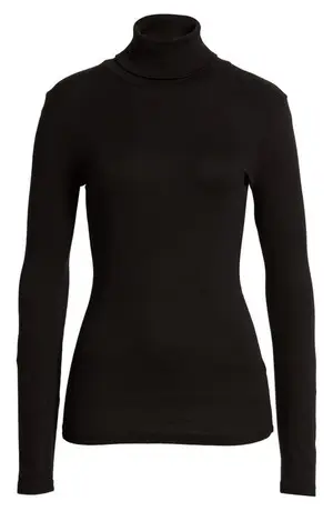 Splendid Classic Turtleneck - Black