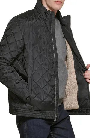 Cole Haan Quilted Jacket - Black