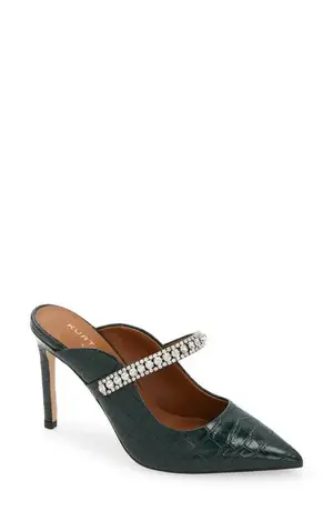 Kurt Geiger Duke Crystal Strap Mules