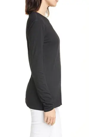 Rag & Bone The Long Sleeve Tee - Black