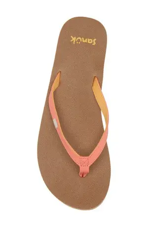Sanuk Yoga Joy Flip-flop - Fusion Coral