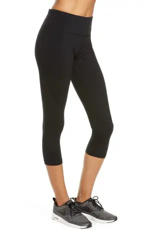 Sweaty Betty Power Workout Crop Pocket Leggings - Black