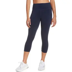 Sweaty Betty Power Workout Crop Pocket Leggings - Navy Blue