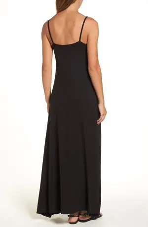 Loveappella Stretch-knit Maxi Dress - Black
