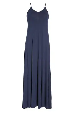 Loveappella Stretch-knit Maxi Dress - Midnight Blue