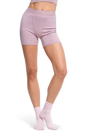 SKIMS Stretch Cotton Rib Boxers Dusk