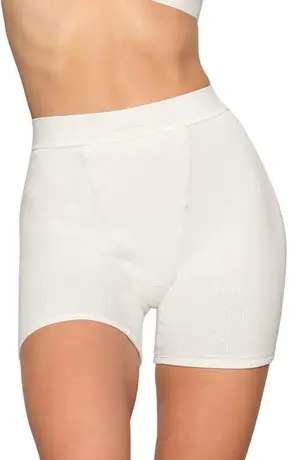 SKIMS Stretch Cotton Rib Boxers Marble