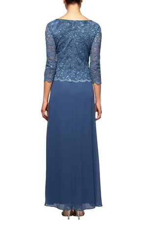 Alex Evenings Mock Two-piece Gown