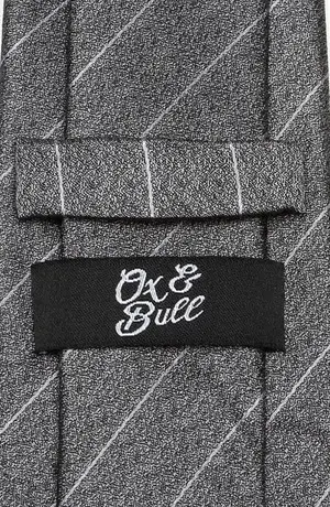 CUFFLINKS, INC. Striped Neck Tie - Gray