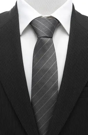 CUFFLINKS, INC. Striped Neck Tie - Gray