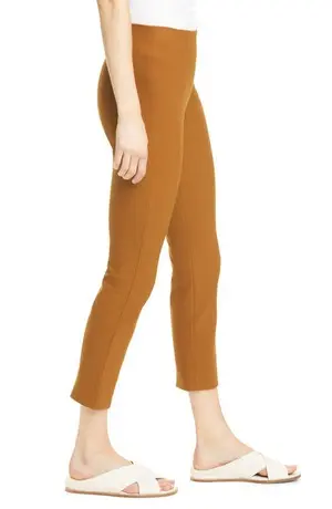 Vince Stitch Front Seam Leggings - Dark Bronze