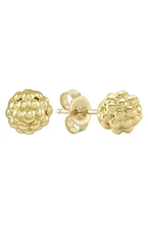 Lagos Caviar 18k Stud Earrings - Gold
