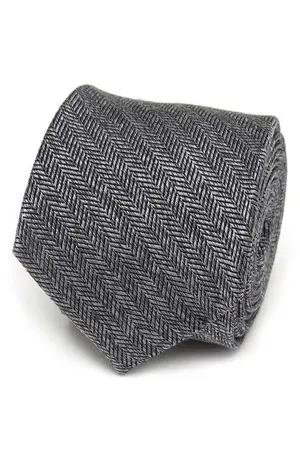 CUFFLINKS, INC. Herringbone Textured Neck Tie - Gray