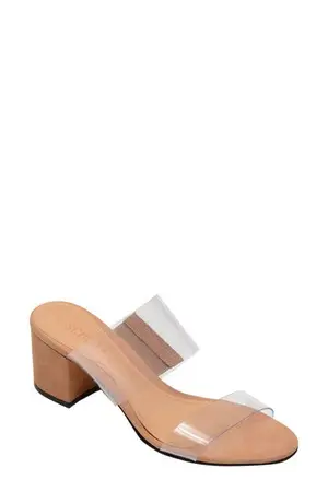 Schutz Victorie Slide Sandal - Transparente/honey
