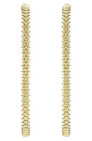 Lagos 18k Caviar Hoop Earrings - Gold