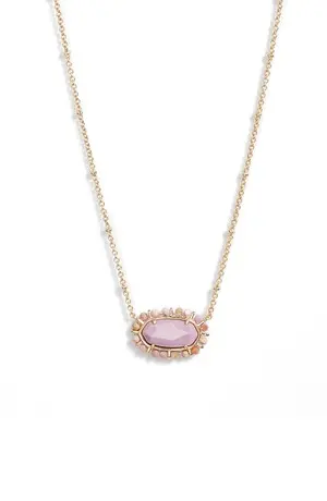 Kendra Scott Elisa Pendant Necklace Gold Lilac Phosphate