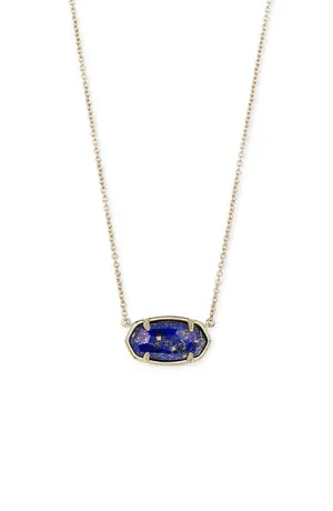 Kendra Scott Elisa Pendant Necklace Gold Vermeil/ Lapis