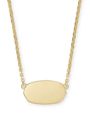 Kendra Scott Elisa Pendant Necklace Gold Vermeil