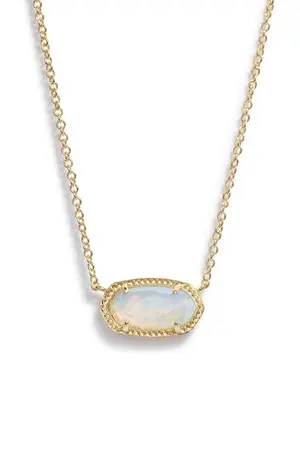 Kendra Scott Elisa Pendant Necklace Iridescent Opalite