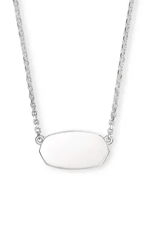 Kendra Scott Elisa Pendant Necklace Sterling Silver