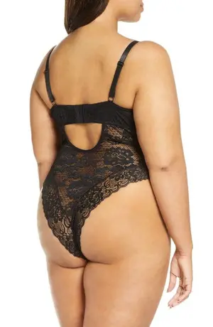 OH LA LA CHERI High Leg Underwire Lace Teddy