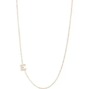 Anzie Diamond Initial Pendant Necklace - E