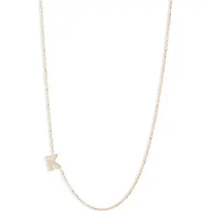 Anzie Diamond Initial Necklace - K