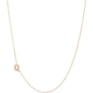 Anzie Diamond Initial Pendant Necklace - Q