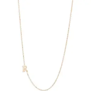 Anzie Diamond Initial Necklace R