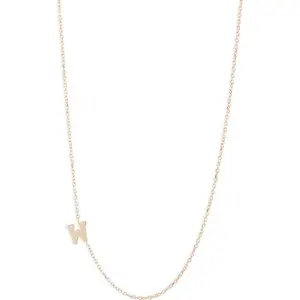Anzie Diamond Initial Pendant Necklace - W