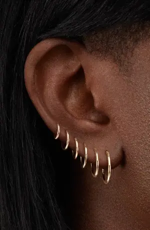 MARIA TASH 14k Gold Clicker Hoop Earring - Yellow Gold