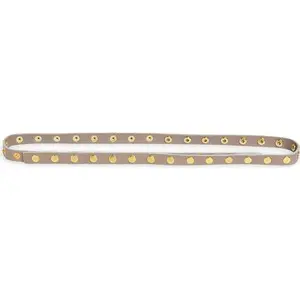 ADA Name Cala Studded Leather Belt - Bisonte