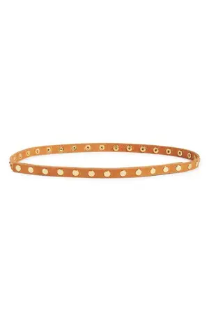 ADA Name Cala Studded Leather Belt - Tan