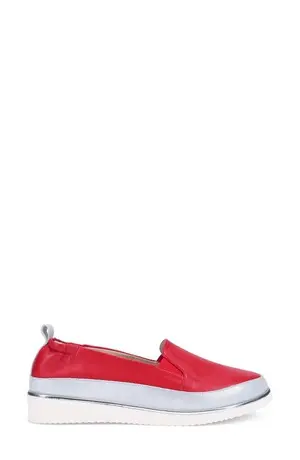 Ron White Nelleca Metallic Trim Slip-on Sneakers - Lipstick/s